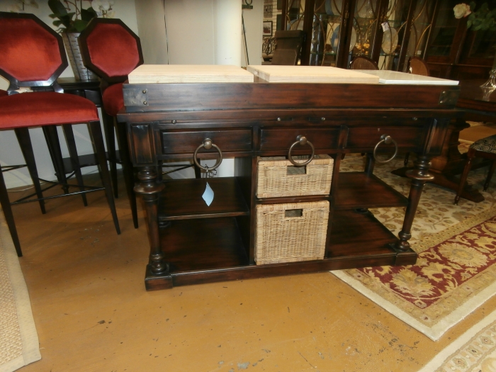 Steven Shell Kitchen Island at The Missing Piece